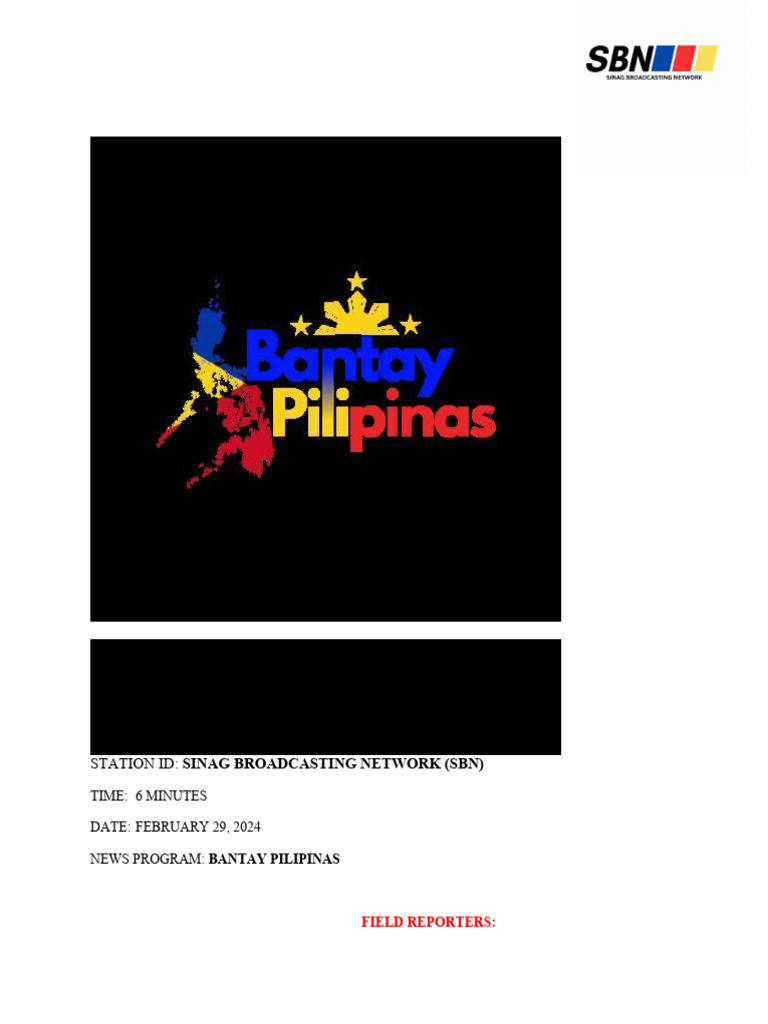 TV Broadcasting General Script Final | PDF