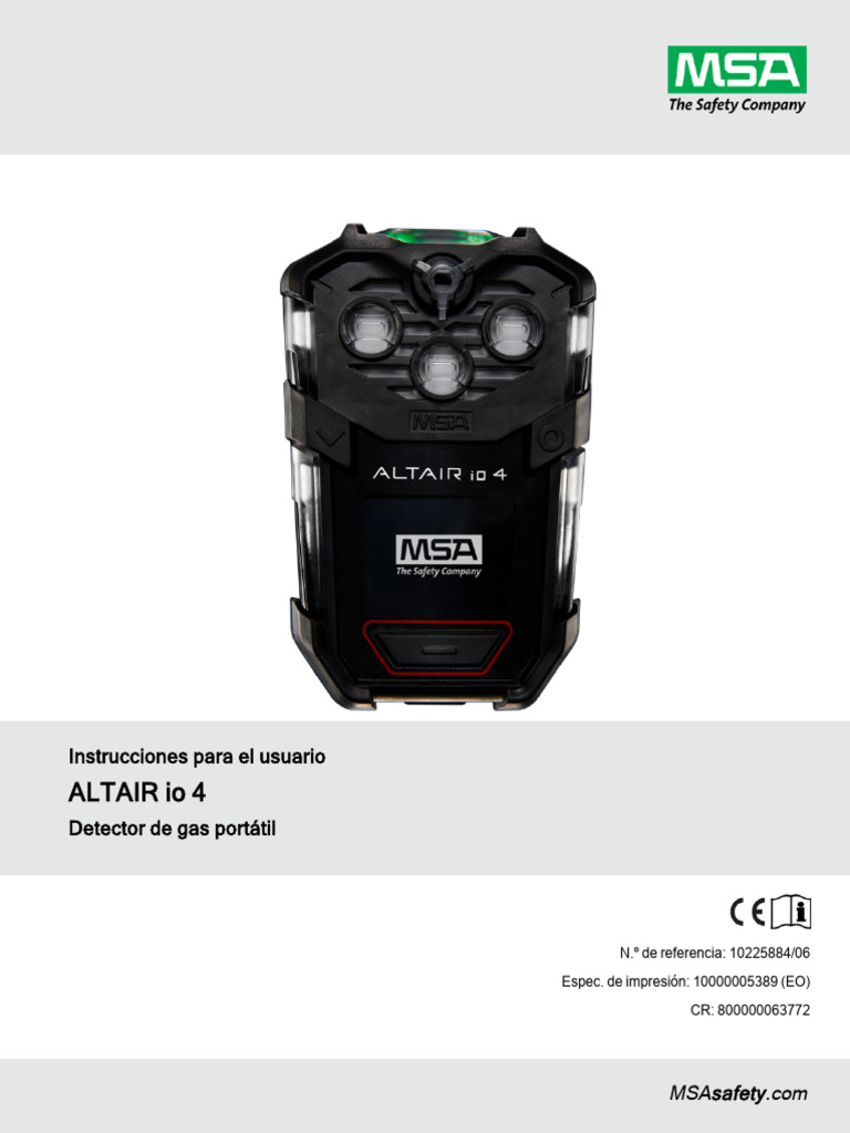 Manual de usuario ALTAIR io 4 | PDF | Bluetooth | Oxígeno