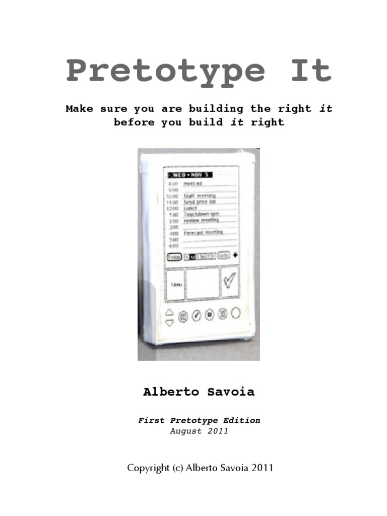 Pretotype It First Pretotype Edition | PDF | Speech Recognition ...