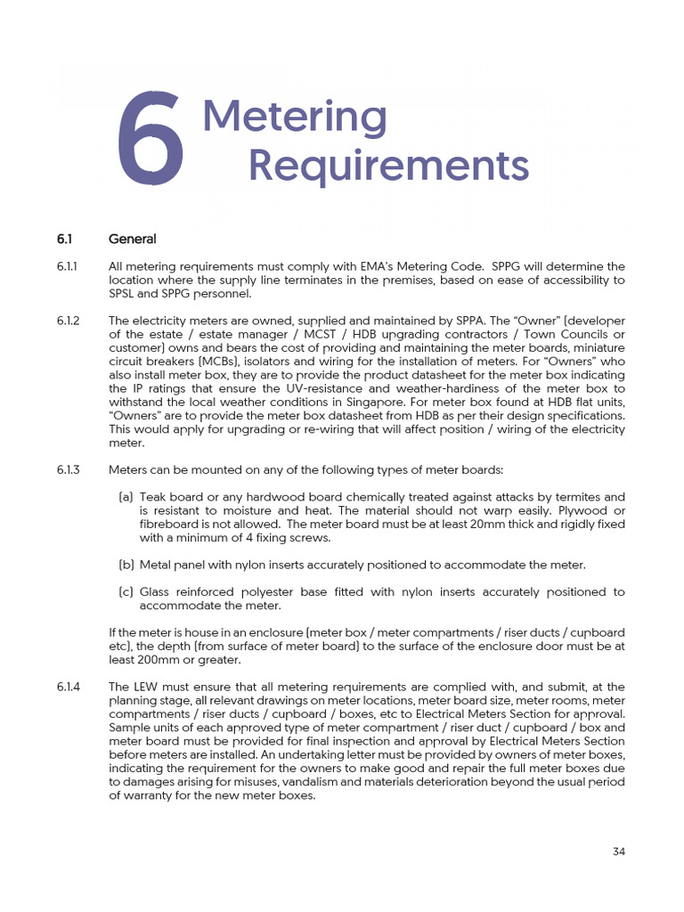 Meter Compartment Requirement | PDF | Door | Electrical Wiring