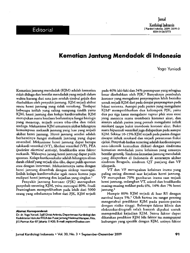 Kematian Jantung Mendadak Di Indonesia | PDF Kematian Jantung Mendadak Di Indonesia | PDF