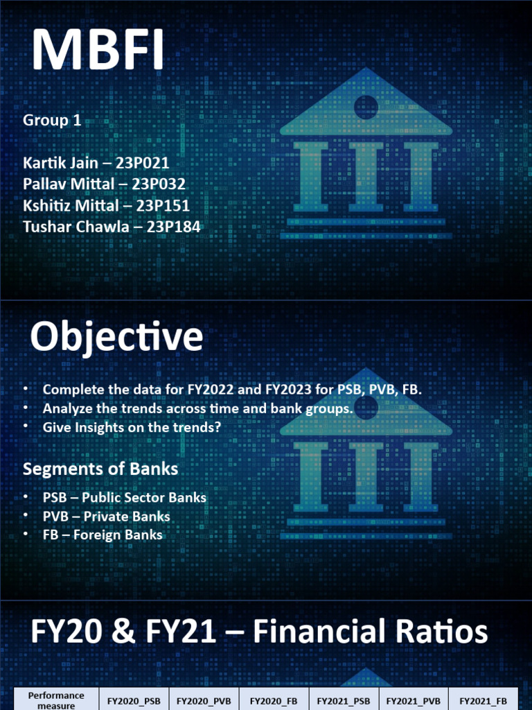 Group 1 - MBFI Presentation Deck | PDF | Interest | Banks