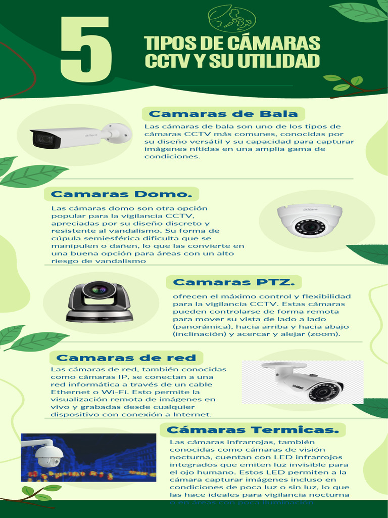Infografía Camaras | PDF | Circuito cerrado de televisión | Informática
