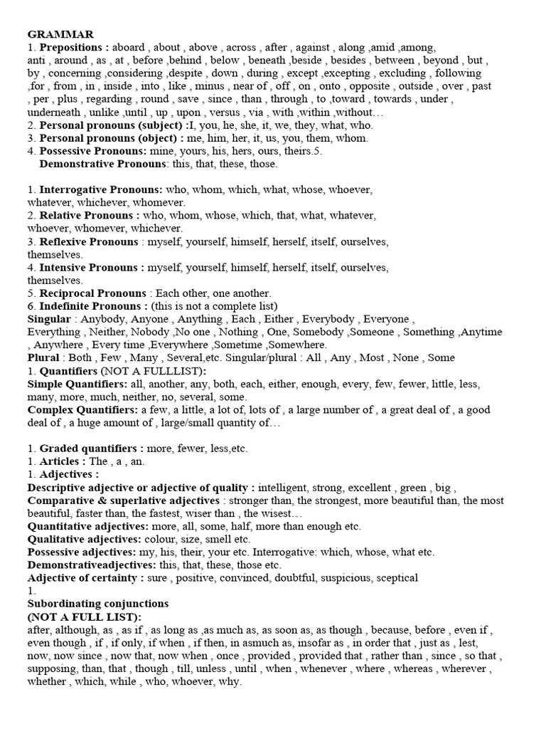 Open Cloze - Guide | PDF | Pronoun | Verb