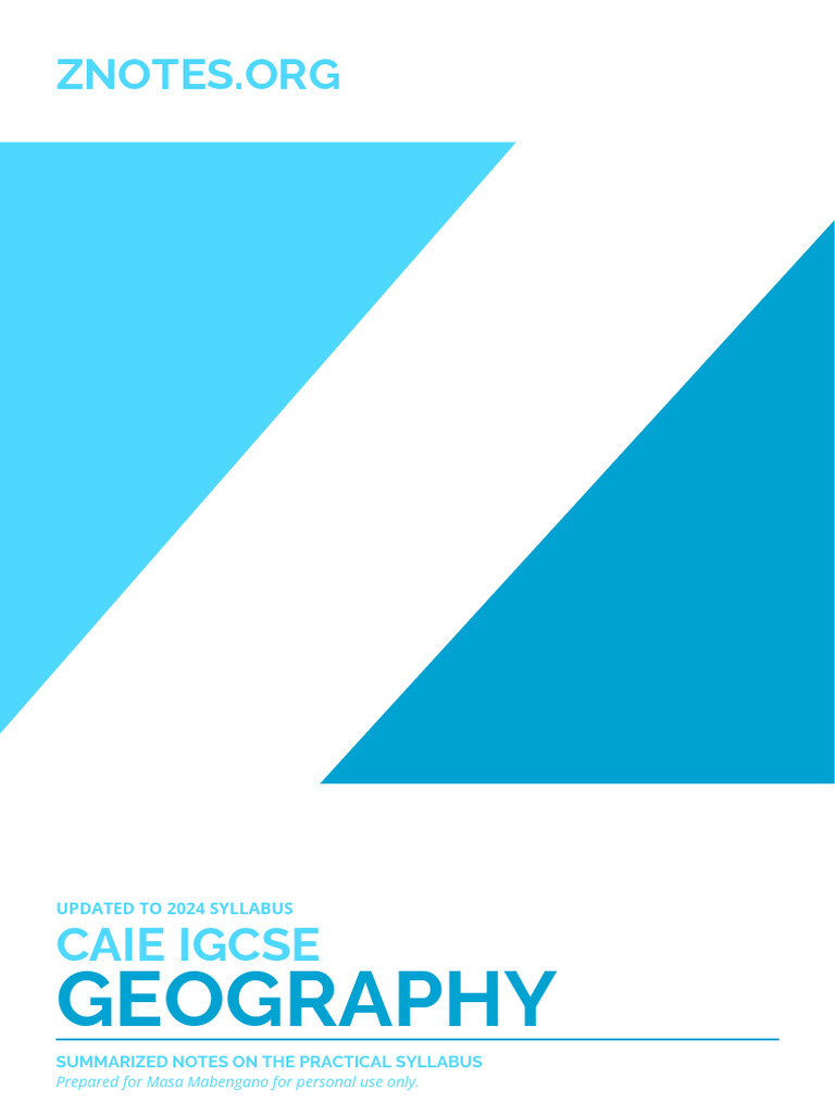 Caie Igcse Geography 0460 Practical 66841325a5884d0cb31e07d9 511 | PDF ...
