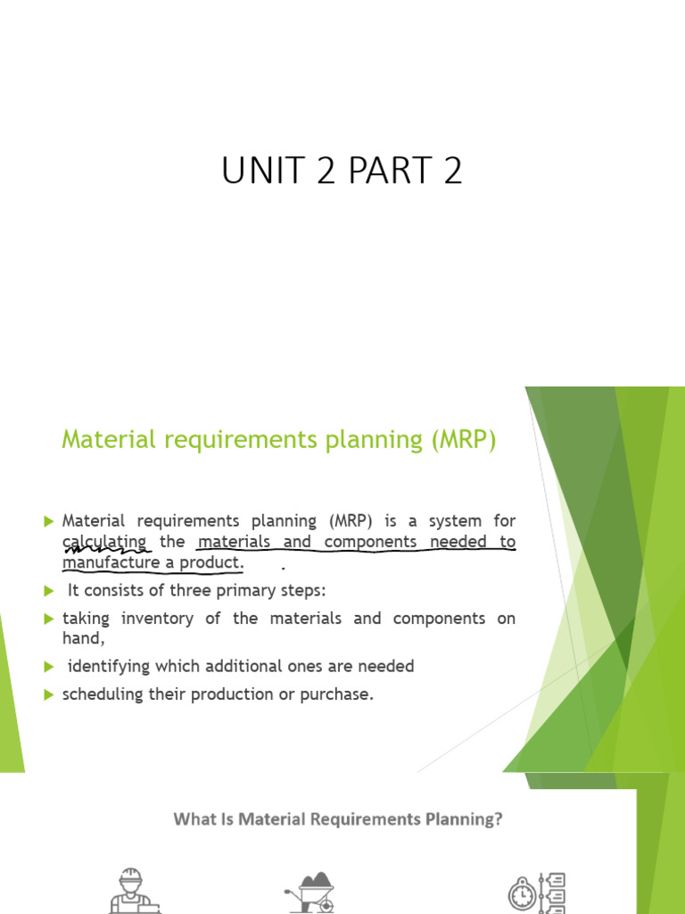 Unit 2 SCM | PDF | Inventory | Lean Manufacturing