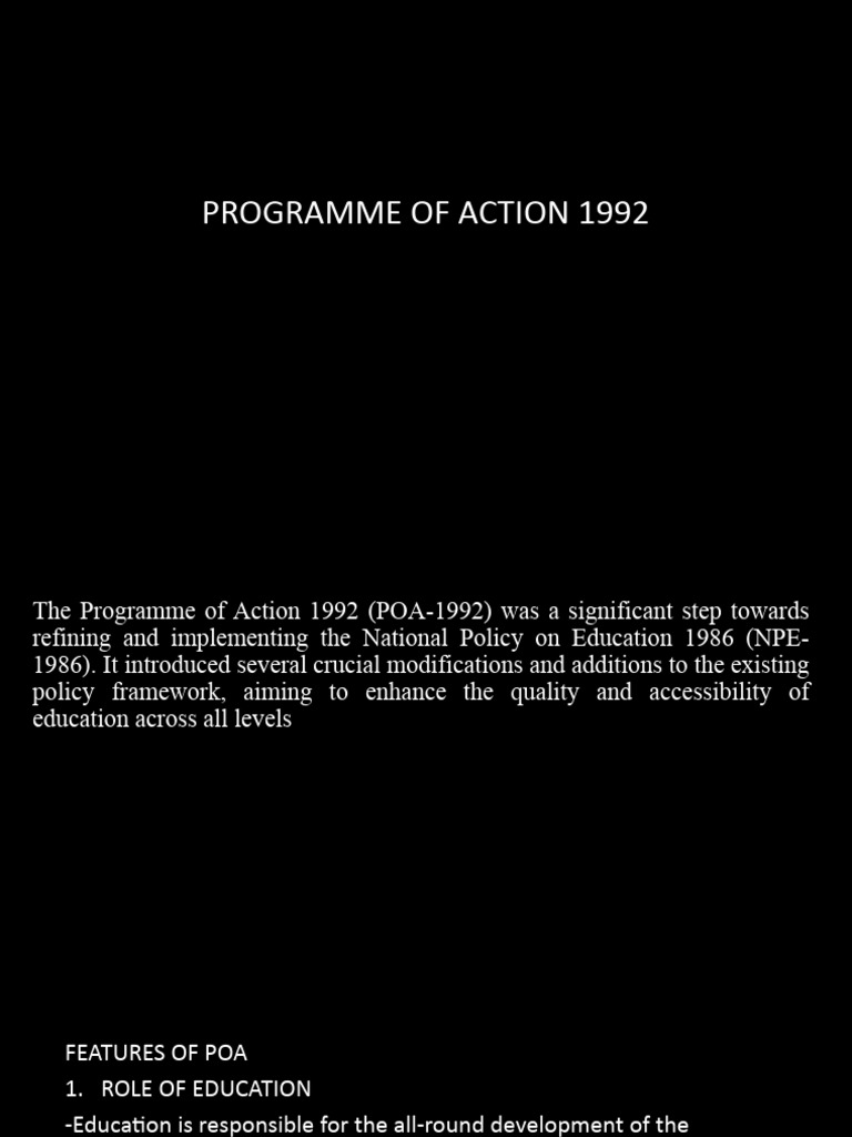 POA 1992 | PDF | Vocational Education | Secondary Education