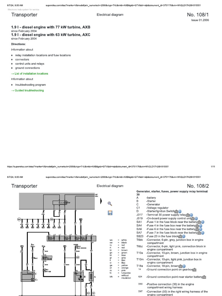 1.9 L - Diesel Engine With 77 KW Turbine, AXB | PDF