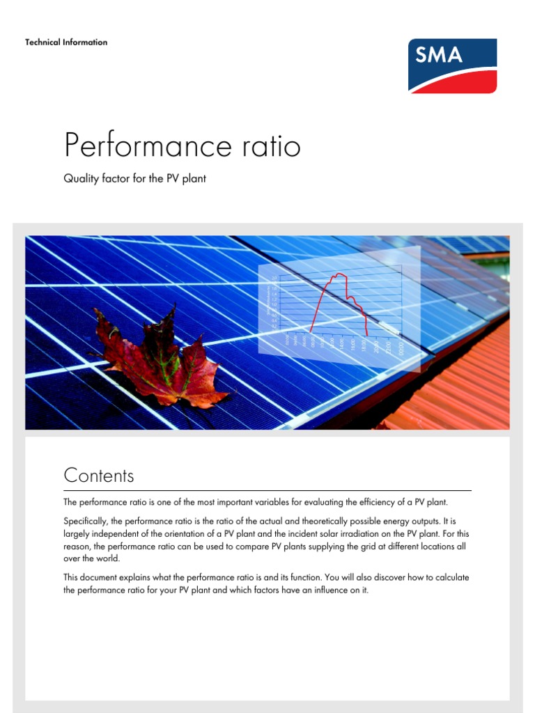 Performance Ratio | Solar Panel | Solar Cell