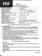 Maternal Death Reporting Formats | PDF | Childbirth | Maternal Death