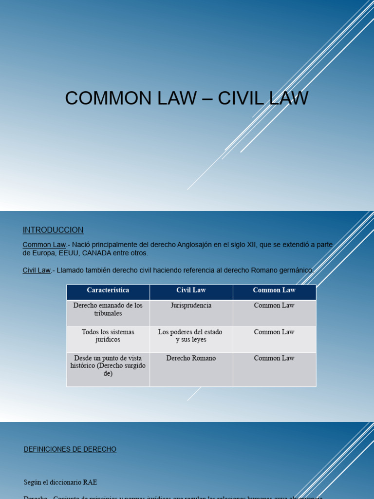 Common Law - Civil Law | PDF | Política
