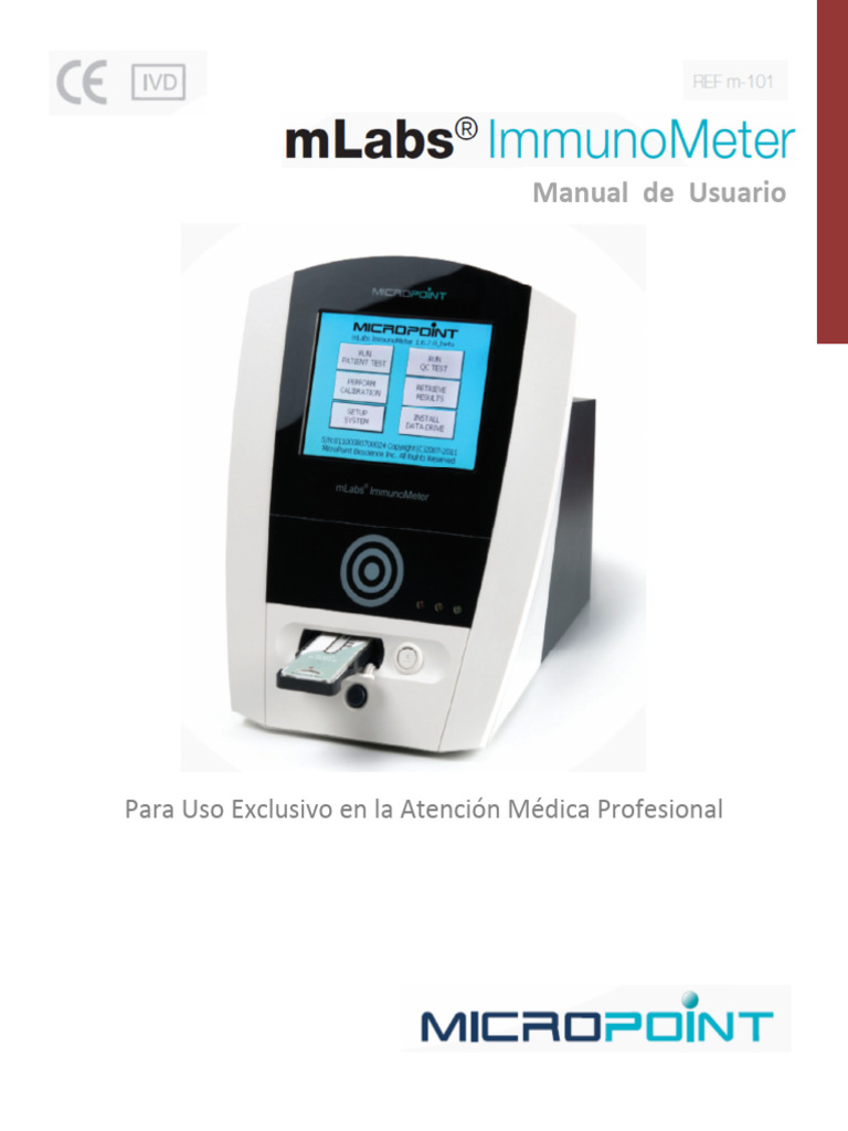 Manual de Usuario Mlabs Immunometer | PDF | Impresora (Computación ...