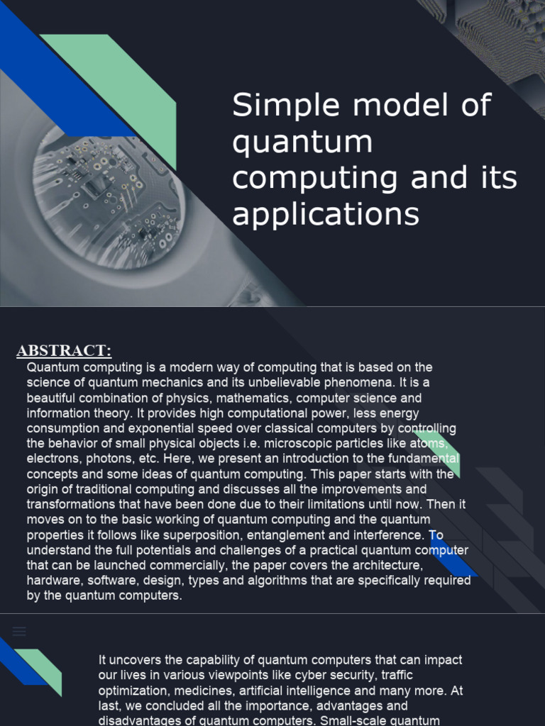 Prototyping Presentation | PDF | Quantum Computing | Quantum Mechanics
