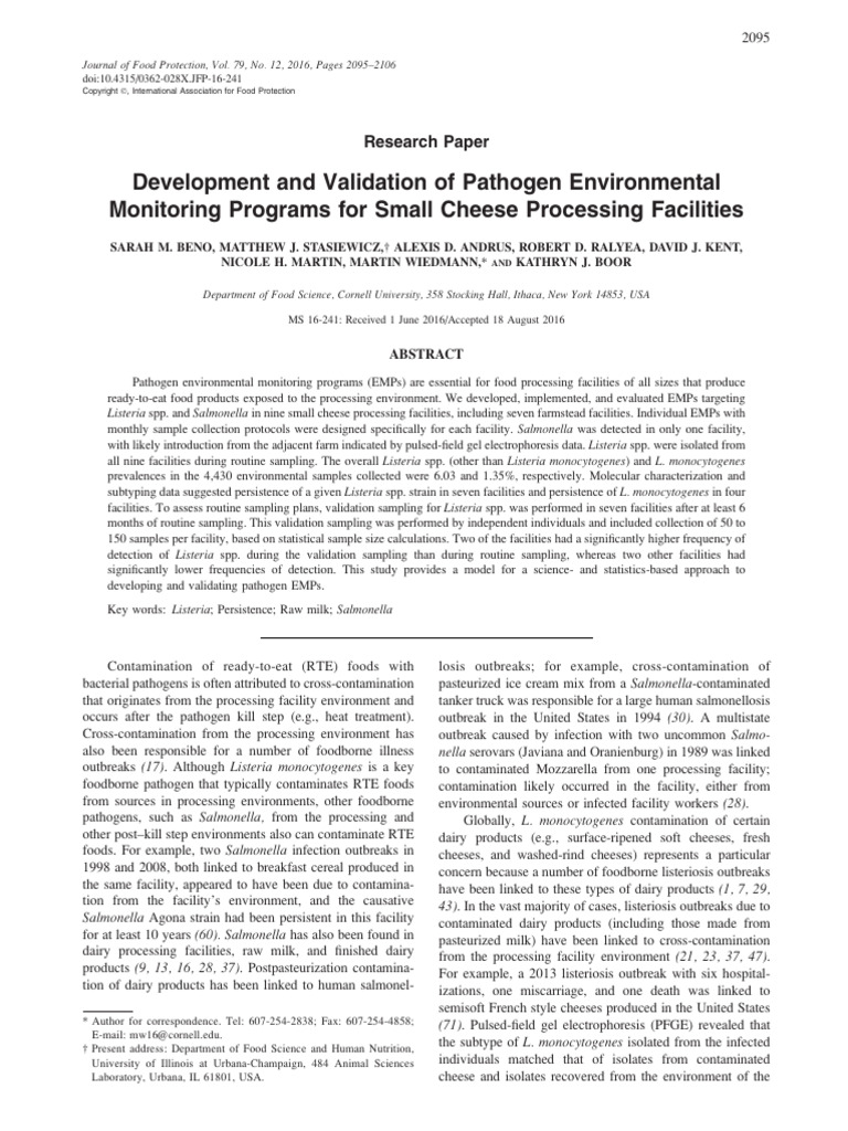 Development and Validation of Pathogen Environmental | PDF | Biology ...