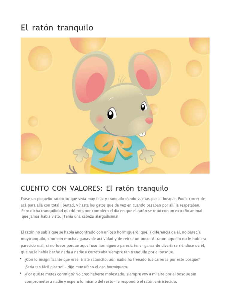 Cuento El Raton | PDF