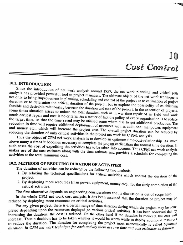 Cost Control | PDF