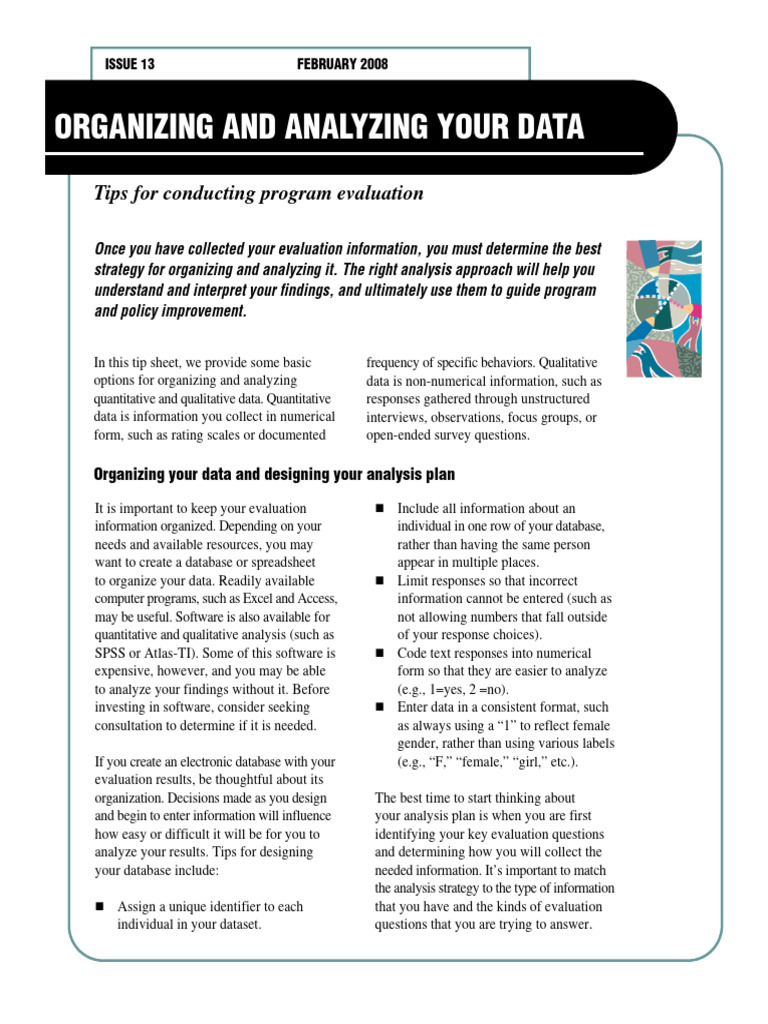 Data Analysis Tips for Program Evaluation | PDF | Data Analysis | Statistics