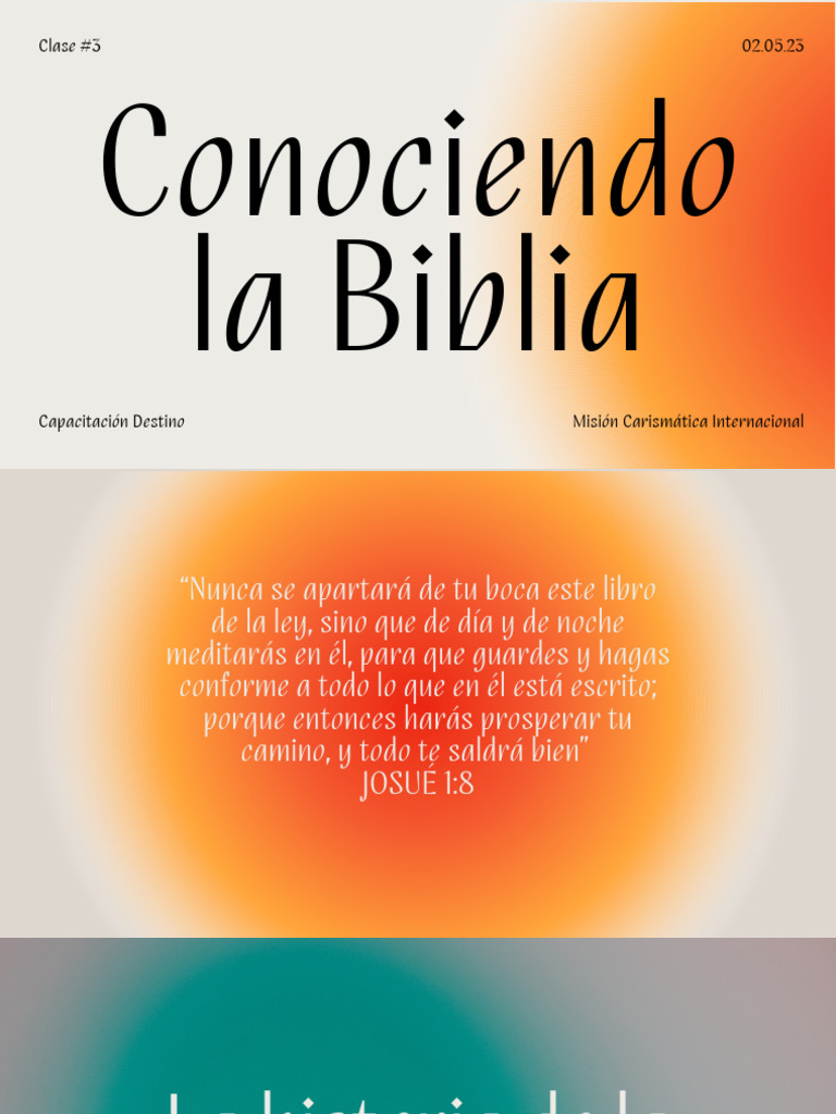 Conociendo La Biblia | PDF