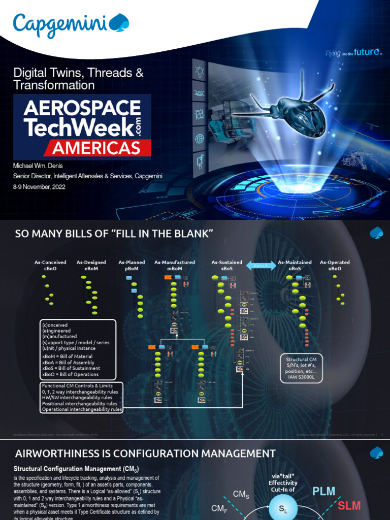 Capgemini Aerospace Tech Week Digital Twins Threads Transformation ...