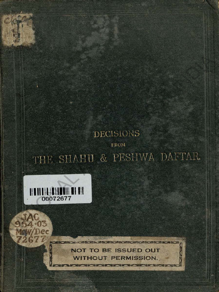 Selection From Shahu Period | PDF