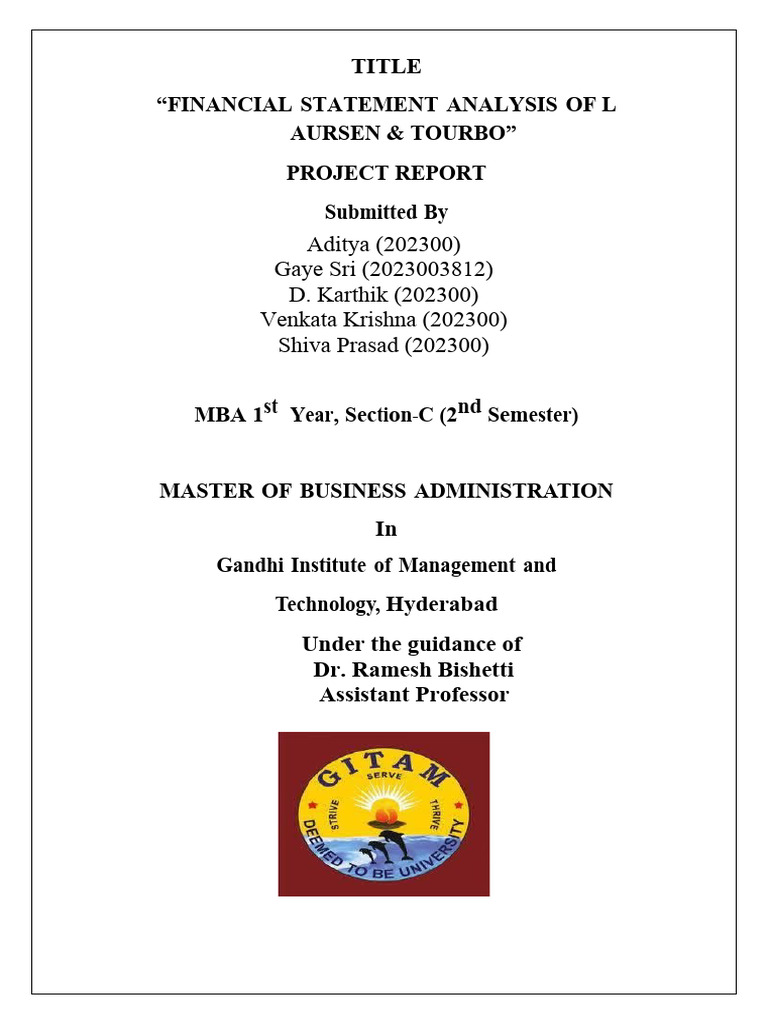 Financial Analysis of Larsen & Toubro | PDF | Market Liquidity | Economies