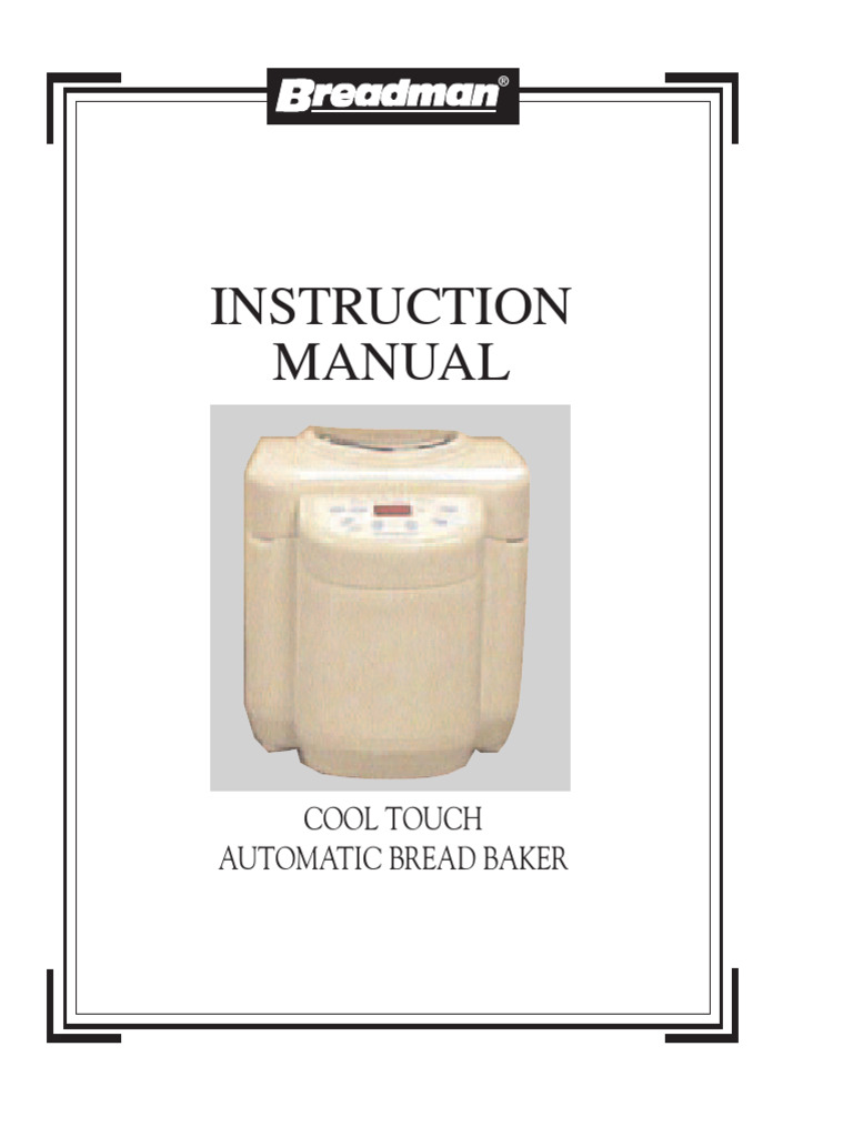 Cool Touch Automatic Bread Baker | PDF | Breads | Cakes