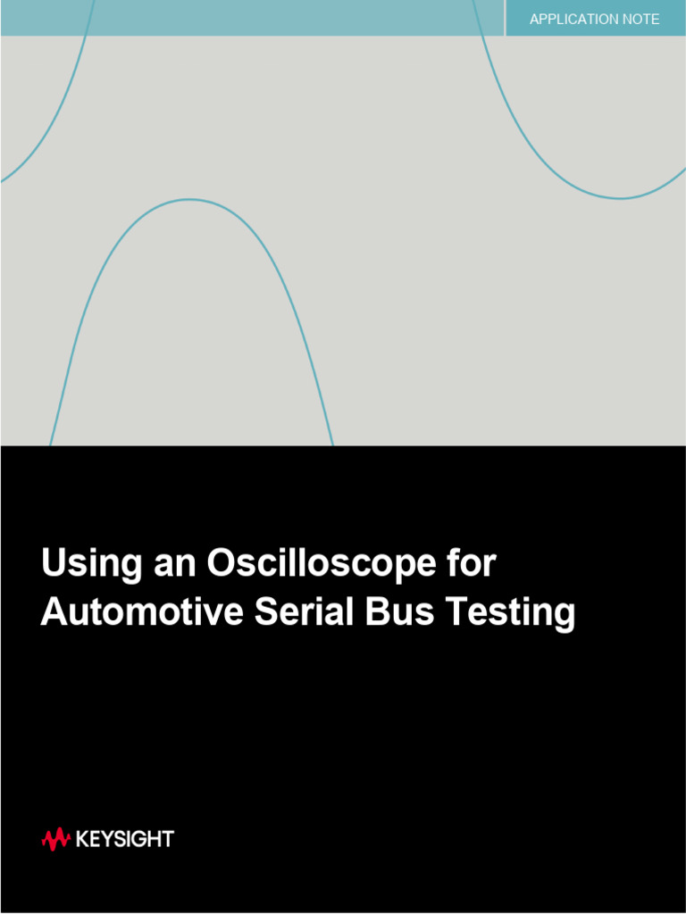 Using An Oscilloscope For Automotive Serial Bus Testing Pdf