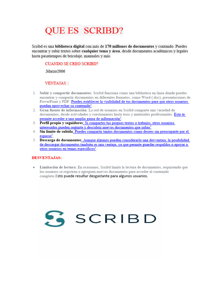 Que Es Scribd | PDF