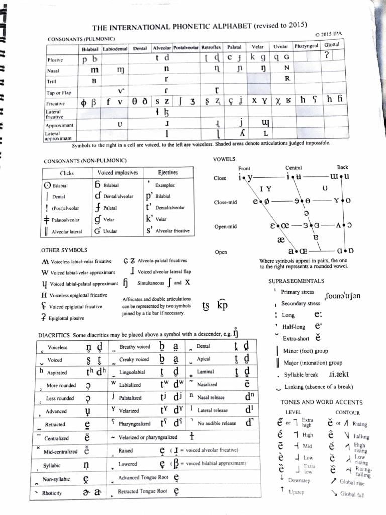 international phonetic alphabet | PDF | Language Families | Phonology