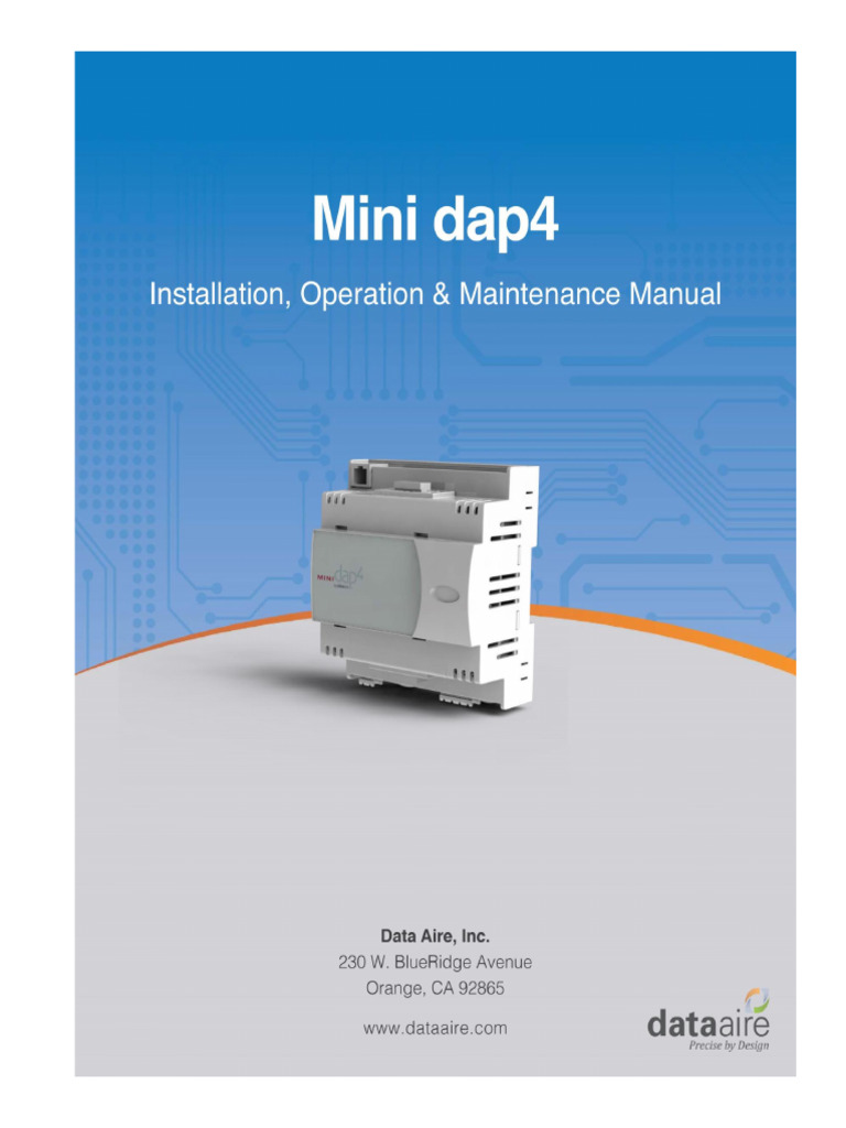 Mini Dap4 IOM 05 2021 | PDF | Menu (Computing) | Cursor (User Interface)