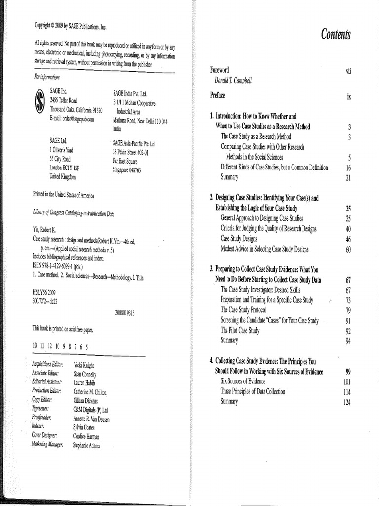 Yin 2009 Case Study Research | PDF