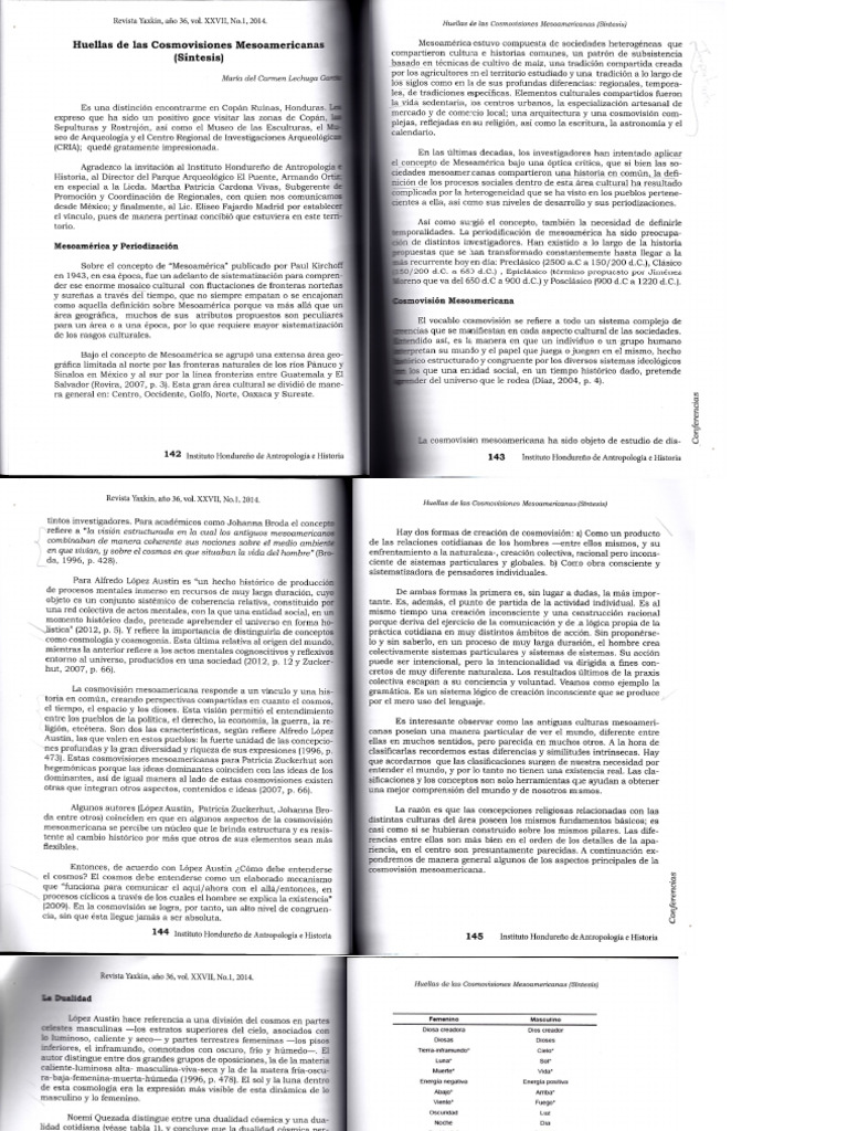 Huellas de Las Cosmovisiones Mesoamericanas | PDF