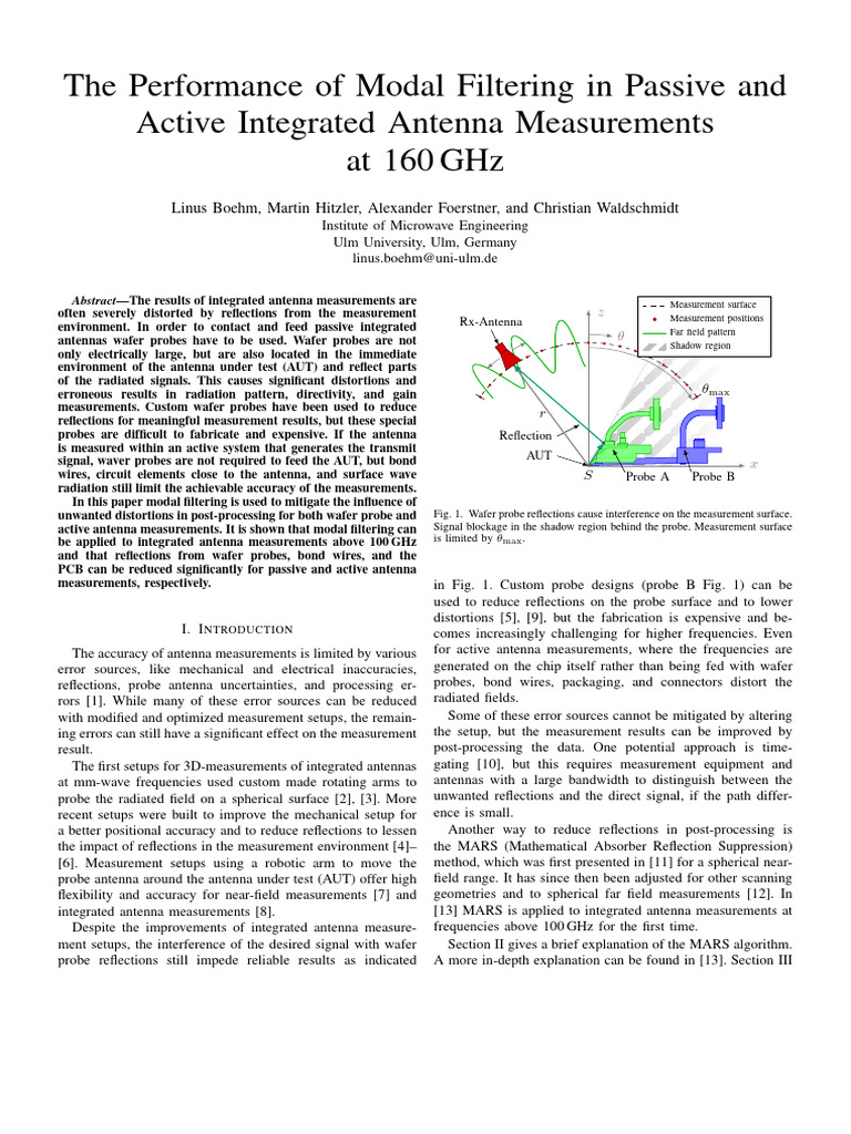 The Performance of Modal Filtering in Passive and | PDF | Antenna ...