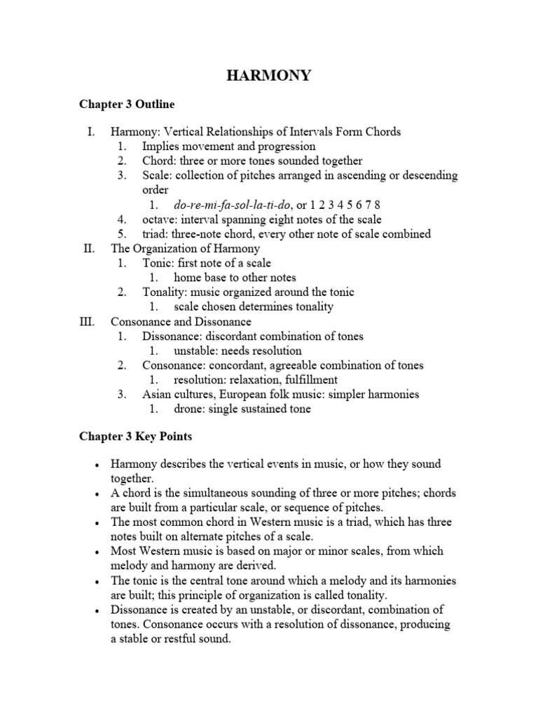 Harmony 2-1-1-1 | PDF