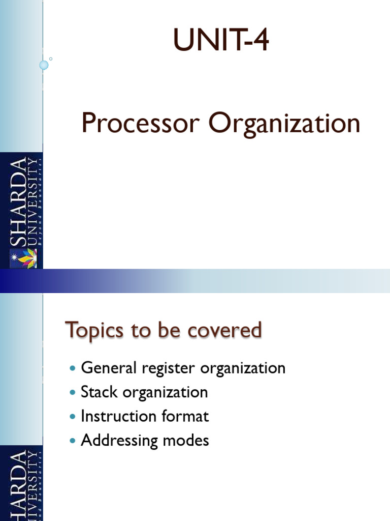 Organization Unit 4 Co Pdf Central Processing Unit Integrated