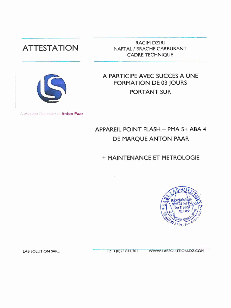 Attestation | PDF