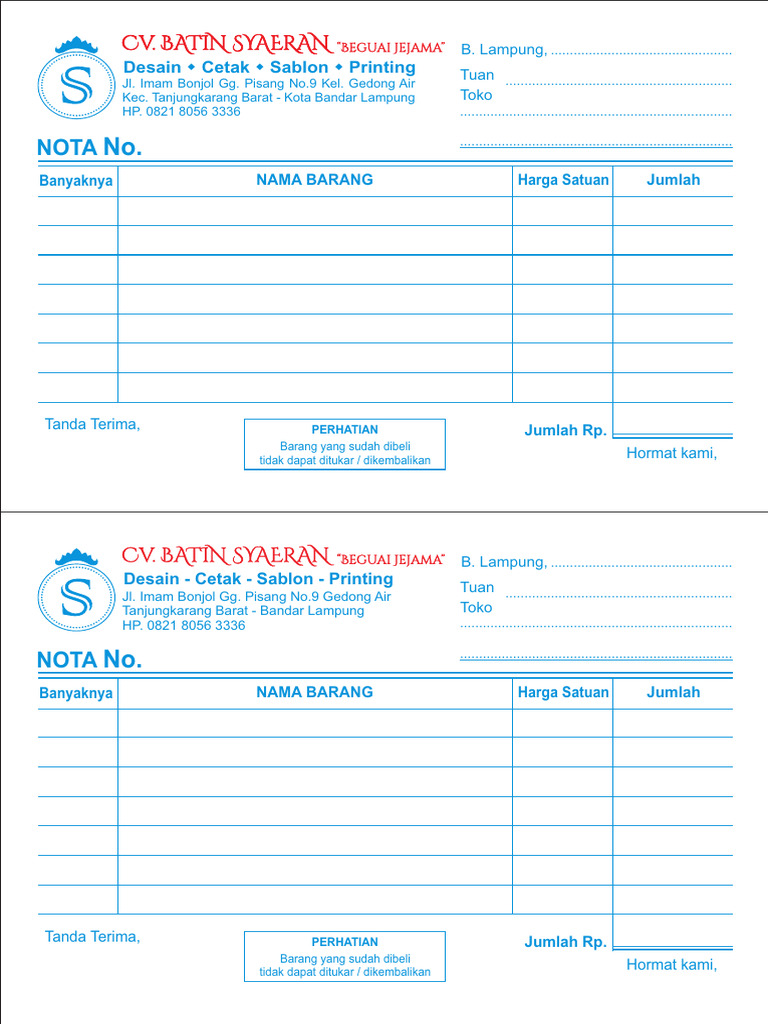 Nota CV Batin Syaeran | PDF | Pengelolaan Keuangan & Uang | Memasak ...