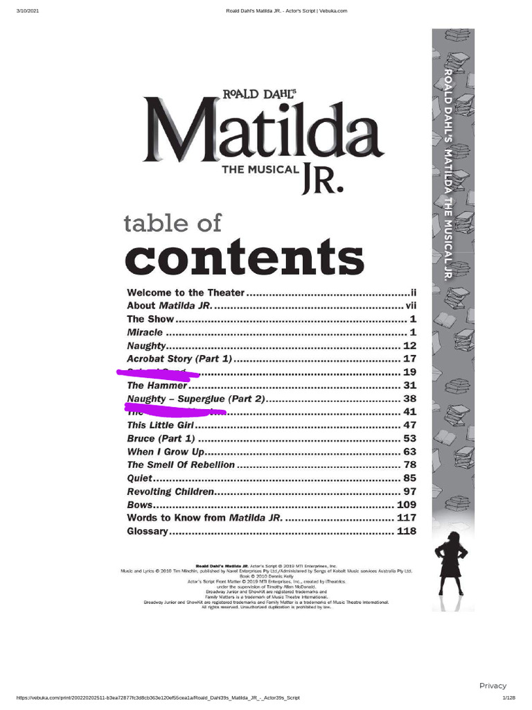 Roald_Dahls_Matilda_Actors_Script-compressed | PDF Roald_Dahls_Matilda_Actors_Script-compressed | PDF
