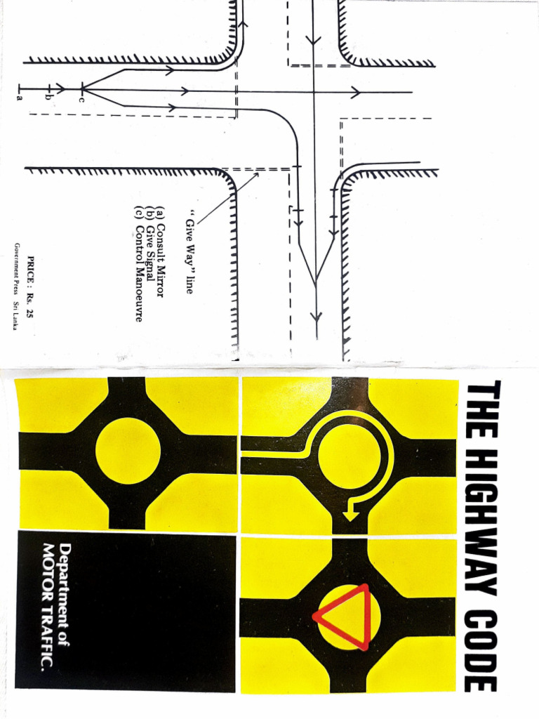 Sri Lanka Drivers - Highway Code | PDF