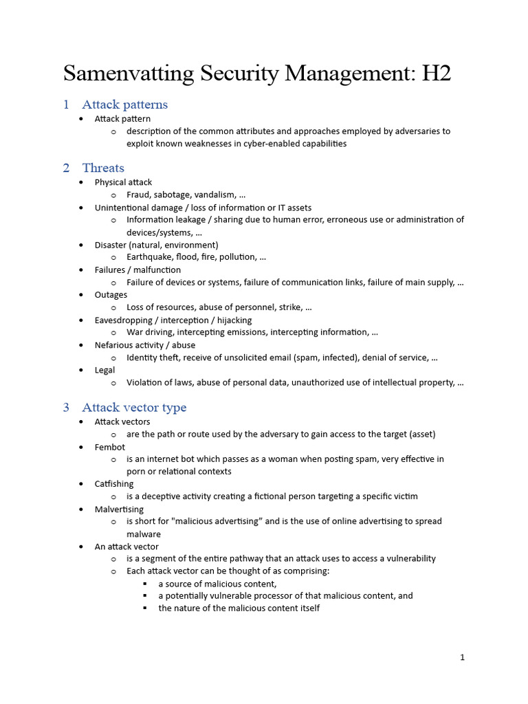 Samenvatting H2 | PDF | Phishing | Malware