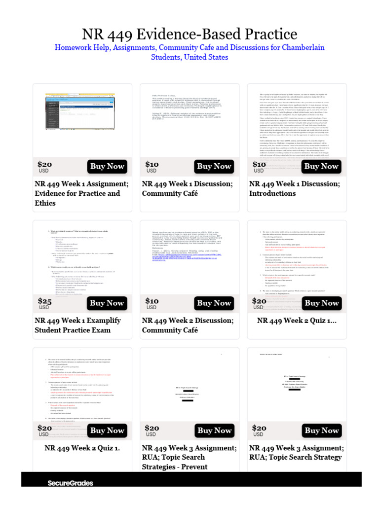 NR 449 Evidence-Based Practice | Download Free PDF | Scientific Method | Science