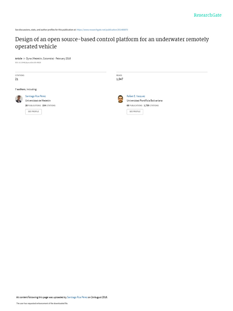 Design of An Open Source-Based Control Platform Fo | PDF | Embedded ...