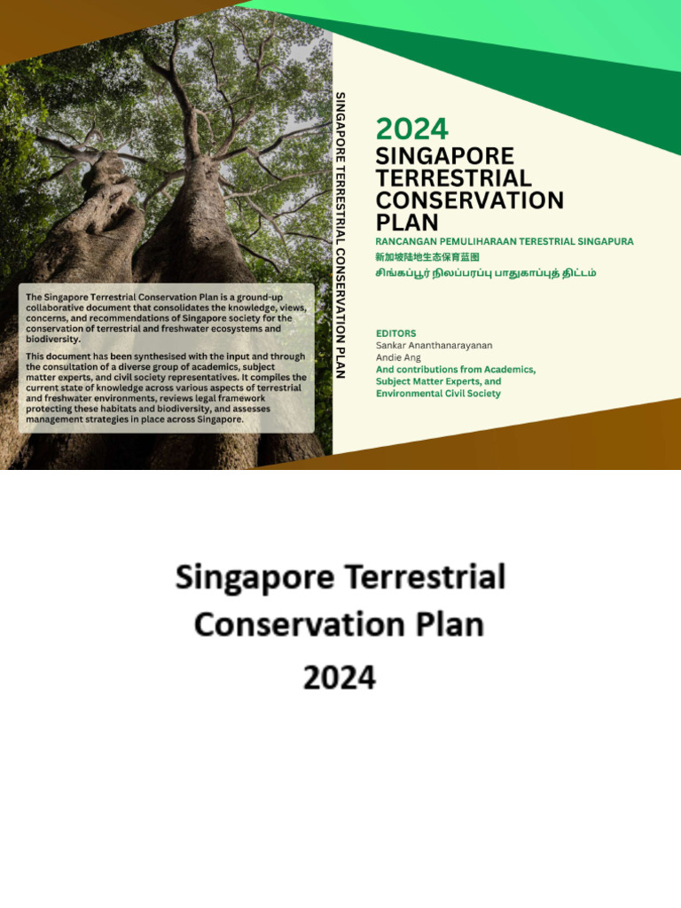 Singapore Terrestrial Conservation Plan | PDF | Conservation Biology ...