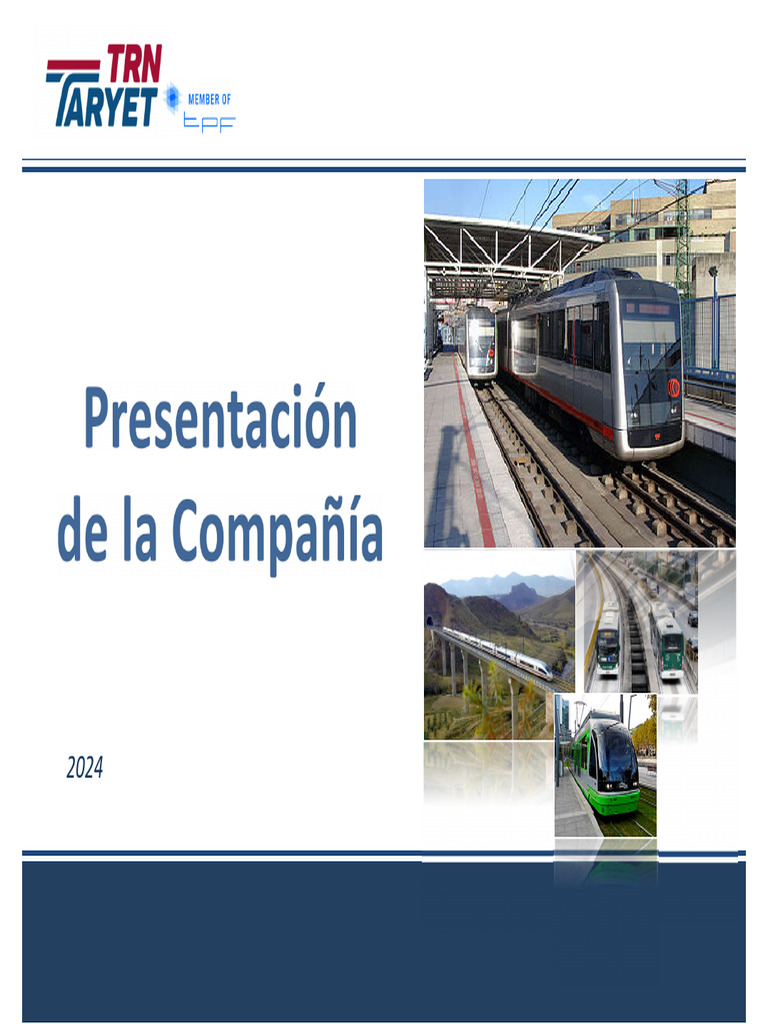 Presentacion - TRN TARYET - TPF - ES - 2024 | PDF | Transporte | Transporte ferroviario