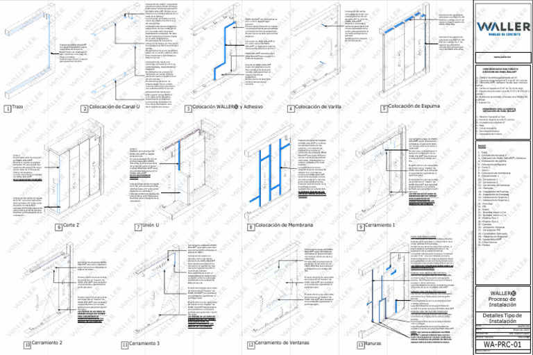 WALLER - Proceso Constructivo | PDF | Materiales