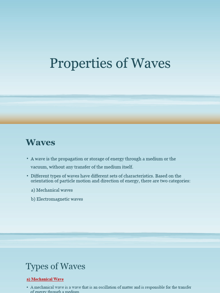 Waves | PDF | Waves | Electromagnetic Radiation