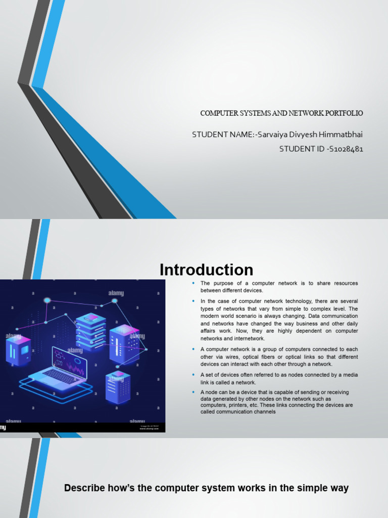 Computer Systems and Network Portfolio-Sarvaiya Divyesh Himmatbhai | PDF | Computer Network ...