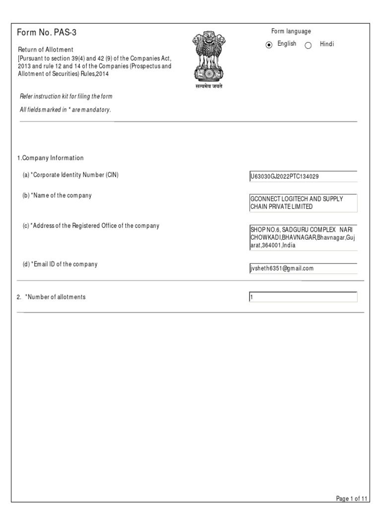 Return of Allotment Form PAS-3 | PDF | Real Estate Appraisal ...
