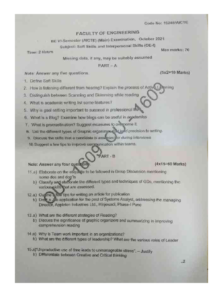 SOFT SKILLS & INTERPERSONAL SKILLS_2021 | PDF