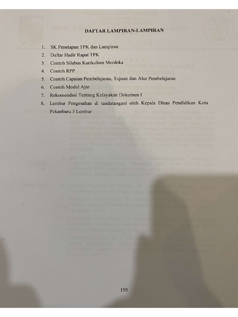 Daftar Lampiran Lampiran | PDF